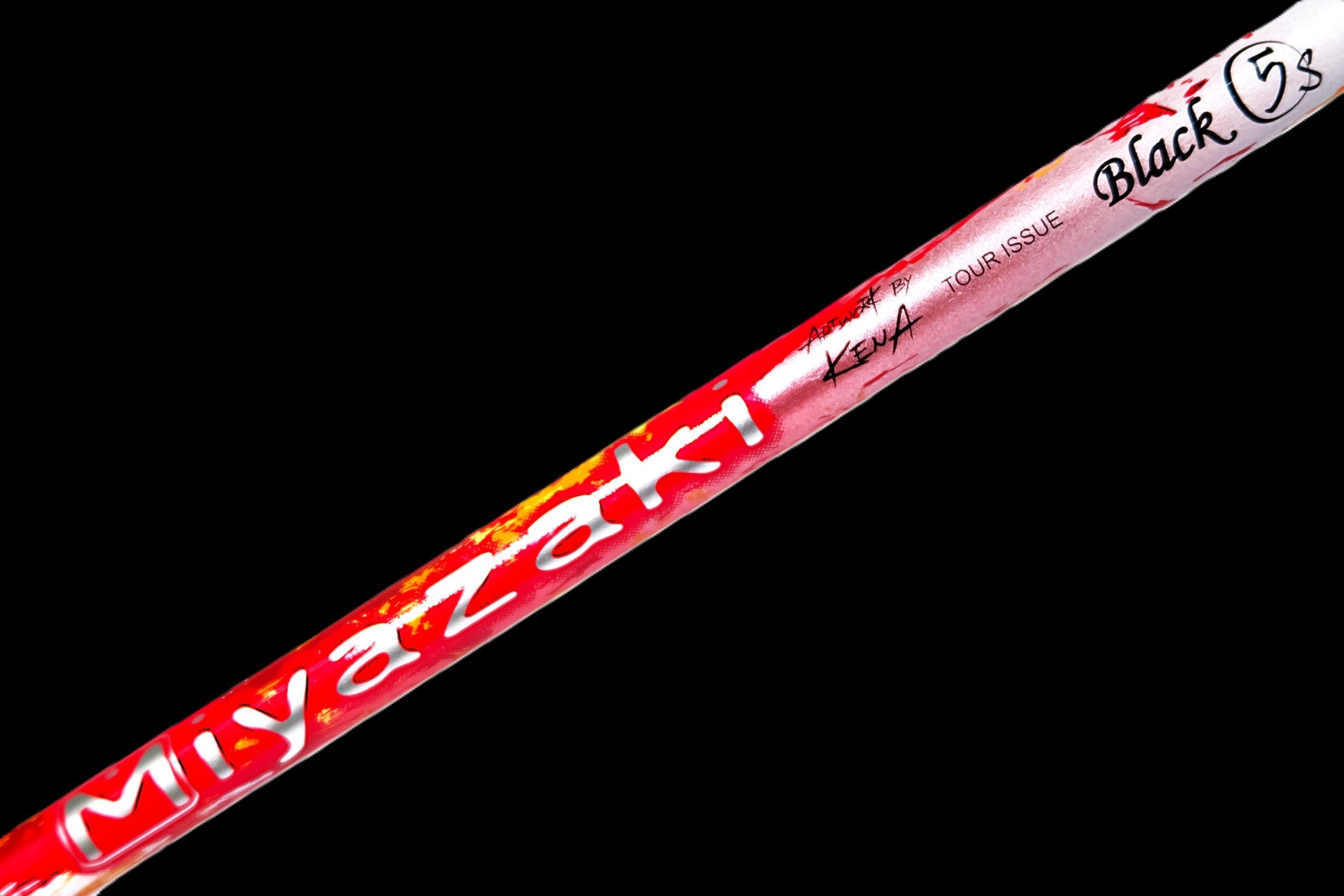 S0043 For Driver – Miyazaki Tour Issue Black 5S – Artwork by Kena Flex – S – Golf Mania